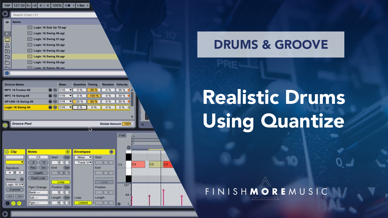 Ableton Drums Tutorial – Realistic Drums Using Quantize - Finish More Music Ableton Drums Tutorial – Realistic Drums Using Quantize - Finish More Music