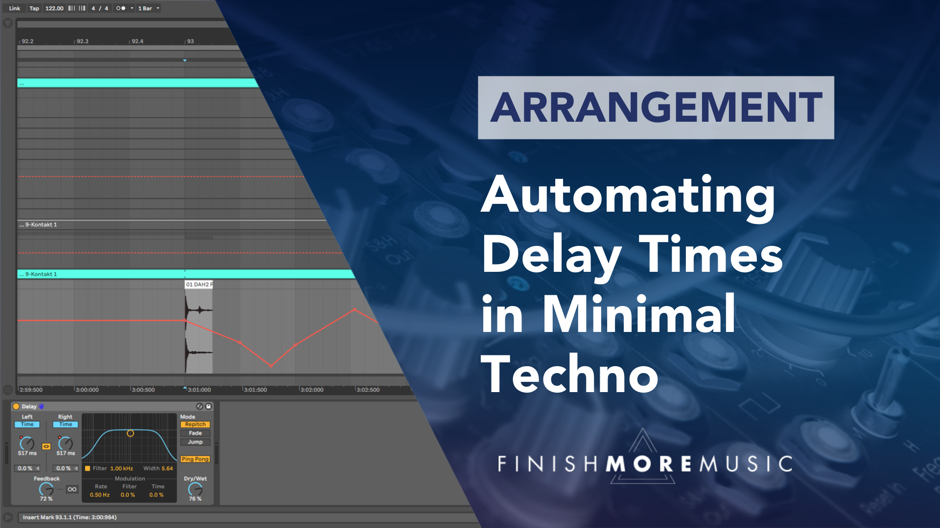 Automating Delay Times In MInimal Techno - Finish More Music